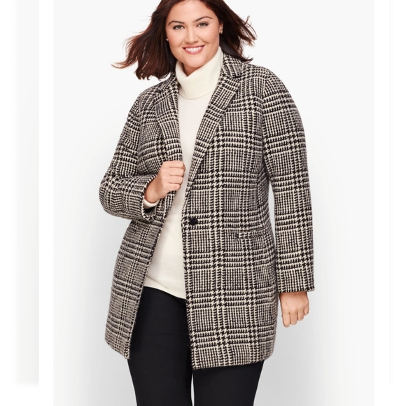 Talbots | Jackets & Coats | Talbots Plus Size Long Boiled Wool Jacket ...